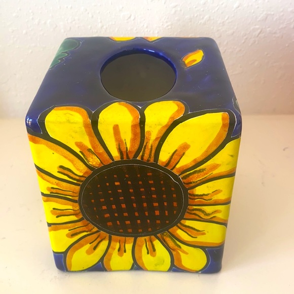 MEXICANA | Accents | Mexico Beautiful Artisan Painted Tissue Box Cover ...